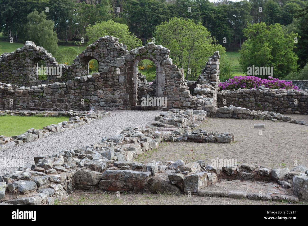 Old Deer Abbey Stock Photo - Alamy