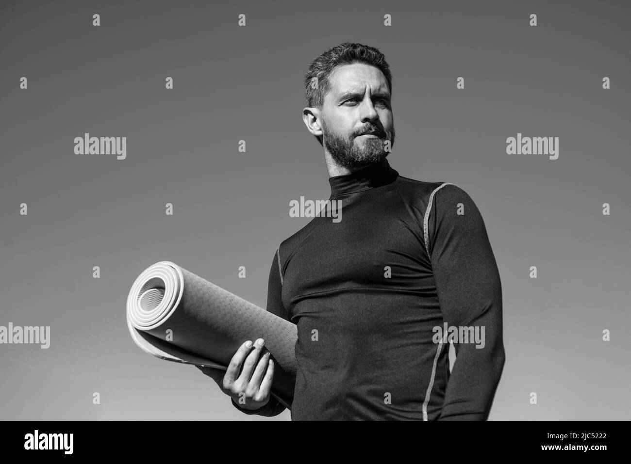 Muscular mature man Black and White Stock Photos & Images - Alamy