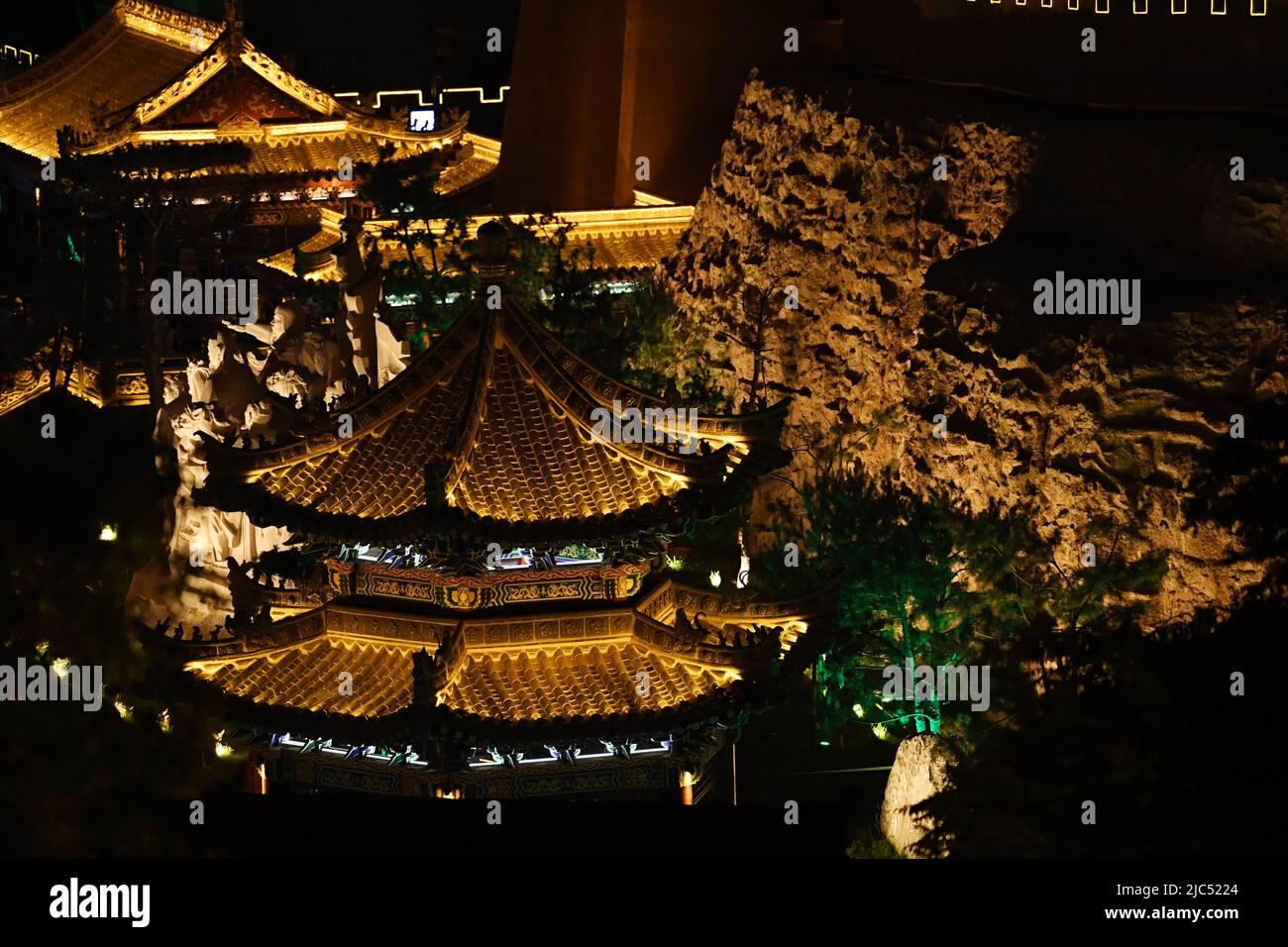 Tianshui. 9th June, 2022. Photo taken on June 9, 2022 shows the night ...