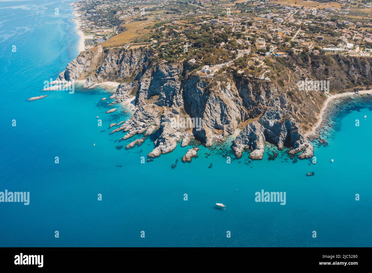 Cliff of Capo Vaticano. Calabria Italy Stock Photo - Alamy