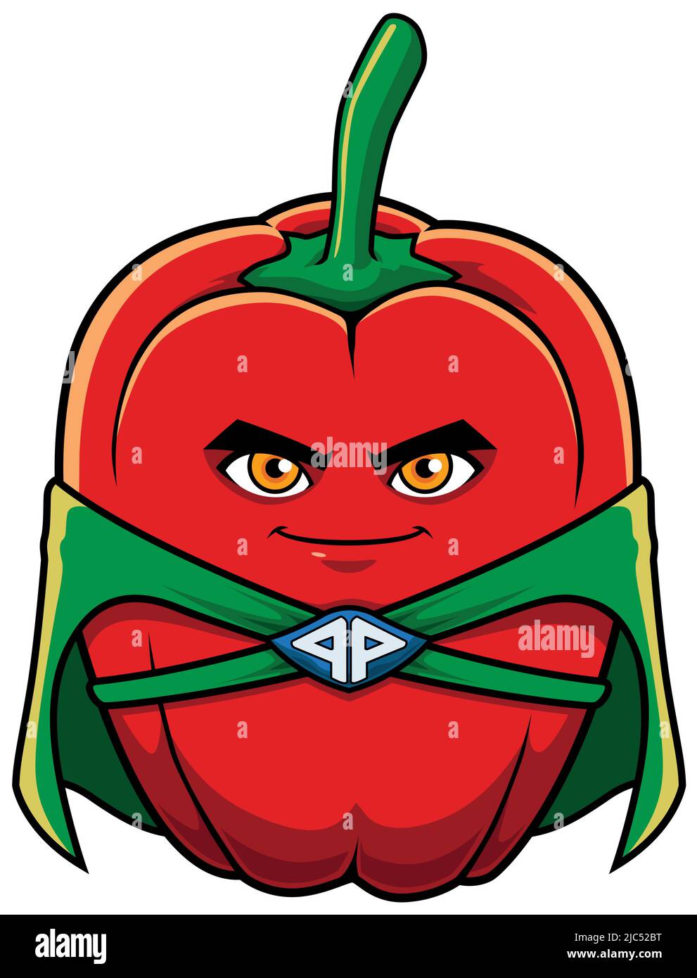 Pepper Superhero Mascot Stock Vector Image & Art - Alamy