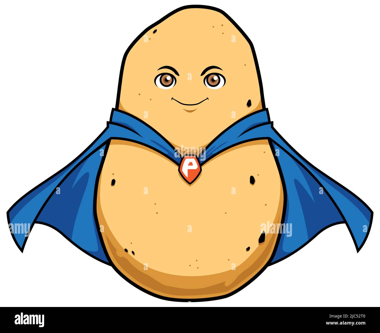 Potato Superhero Mascot Stock Vector Image & Art - Alamy