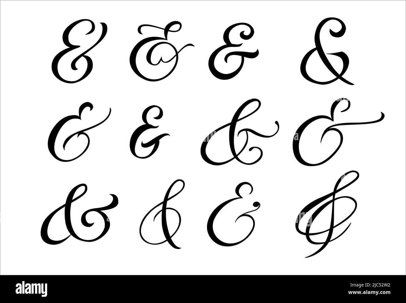 Typography Script Ampersand Flourish Lettering Element For Wedding typography-script-ampersand-flourish-lettering-element-for-wedding