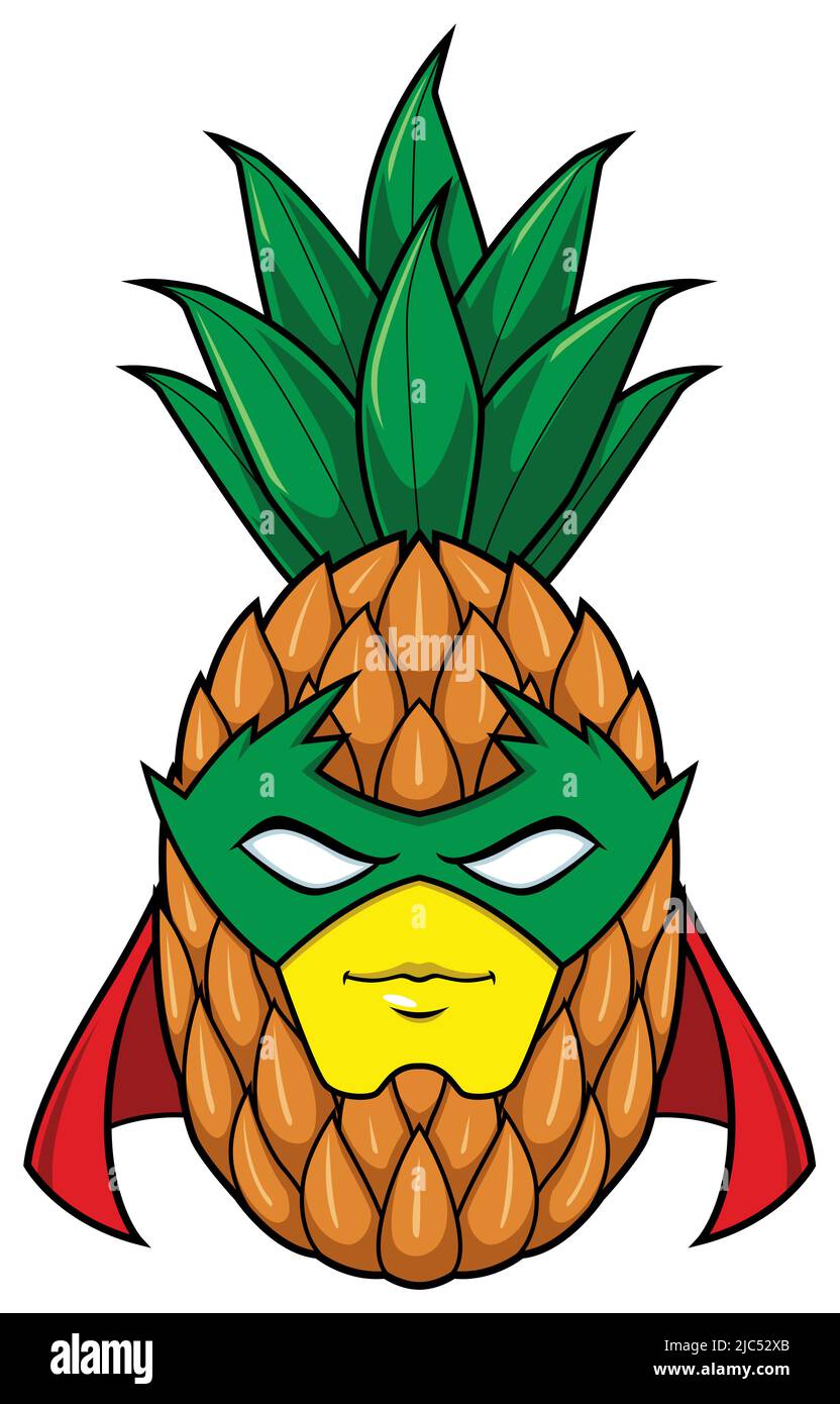 Pineapple fruit character comic icon Stock Vector Images - Alamy