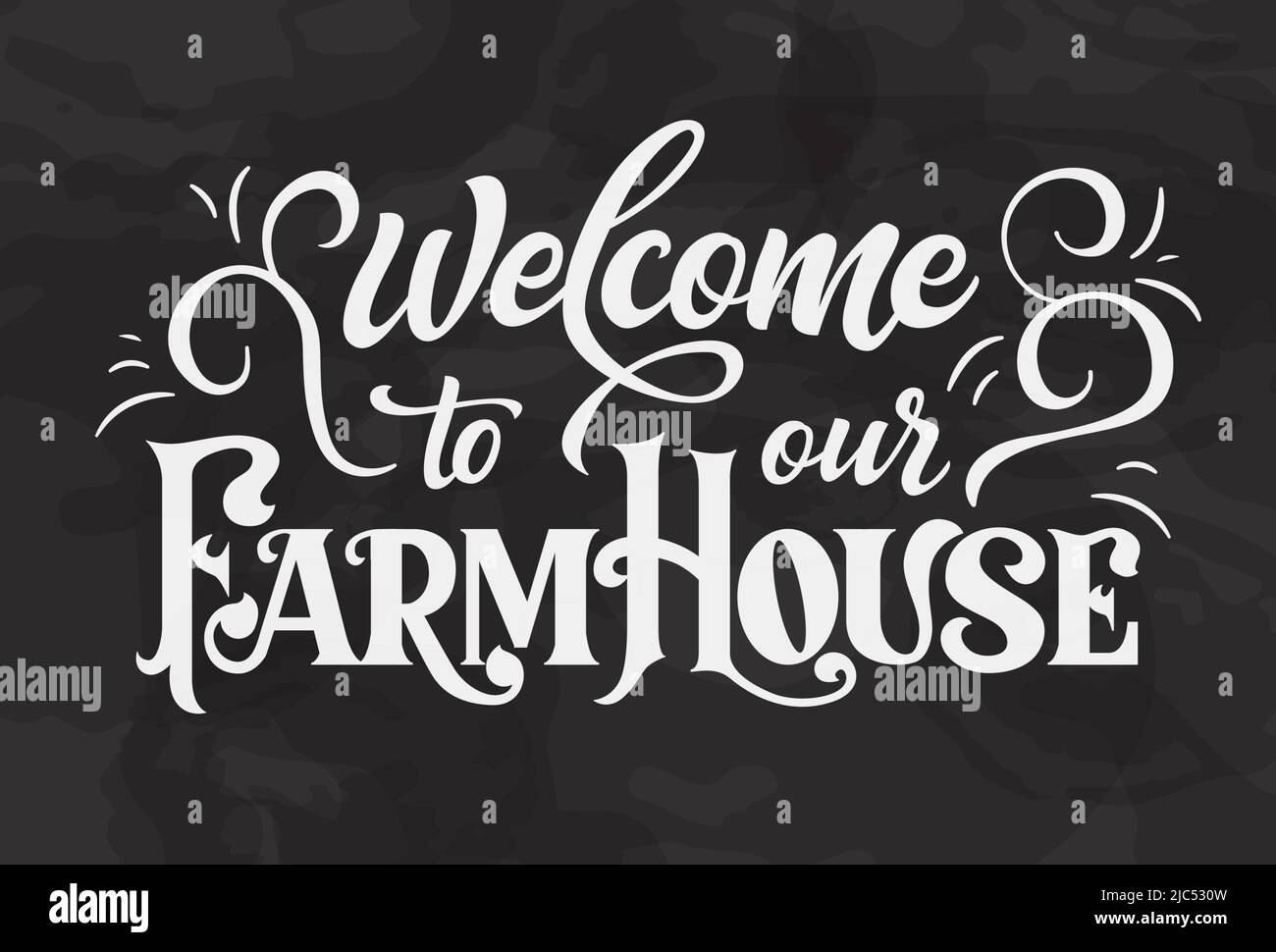 Welcome Chalkboard Lettering