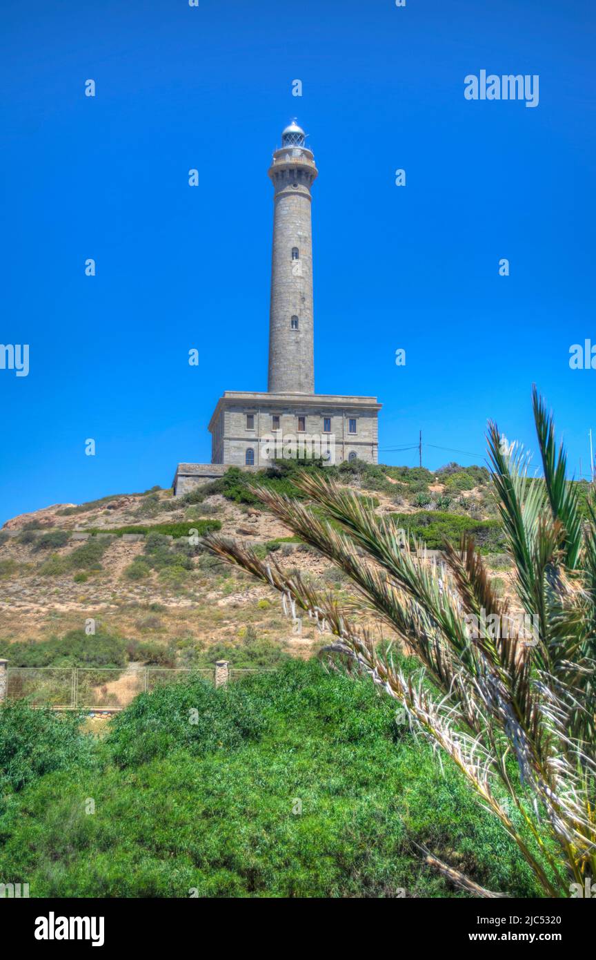 Lighthouse at Cabo de Palos, Murcia, Spain Stock Photo - Alamy