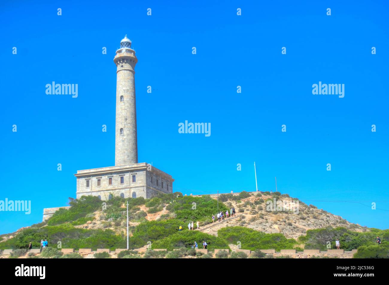 Lighthouse at Cabo de Palos, Murcia, Spain Stock Photo - Alamy