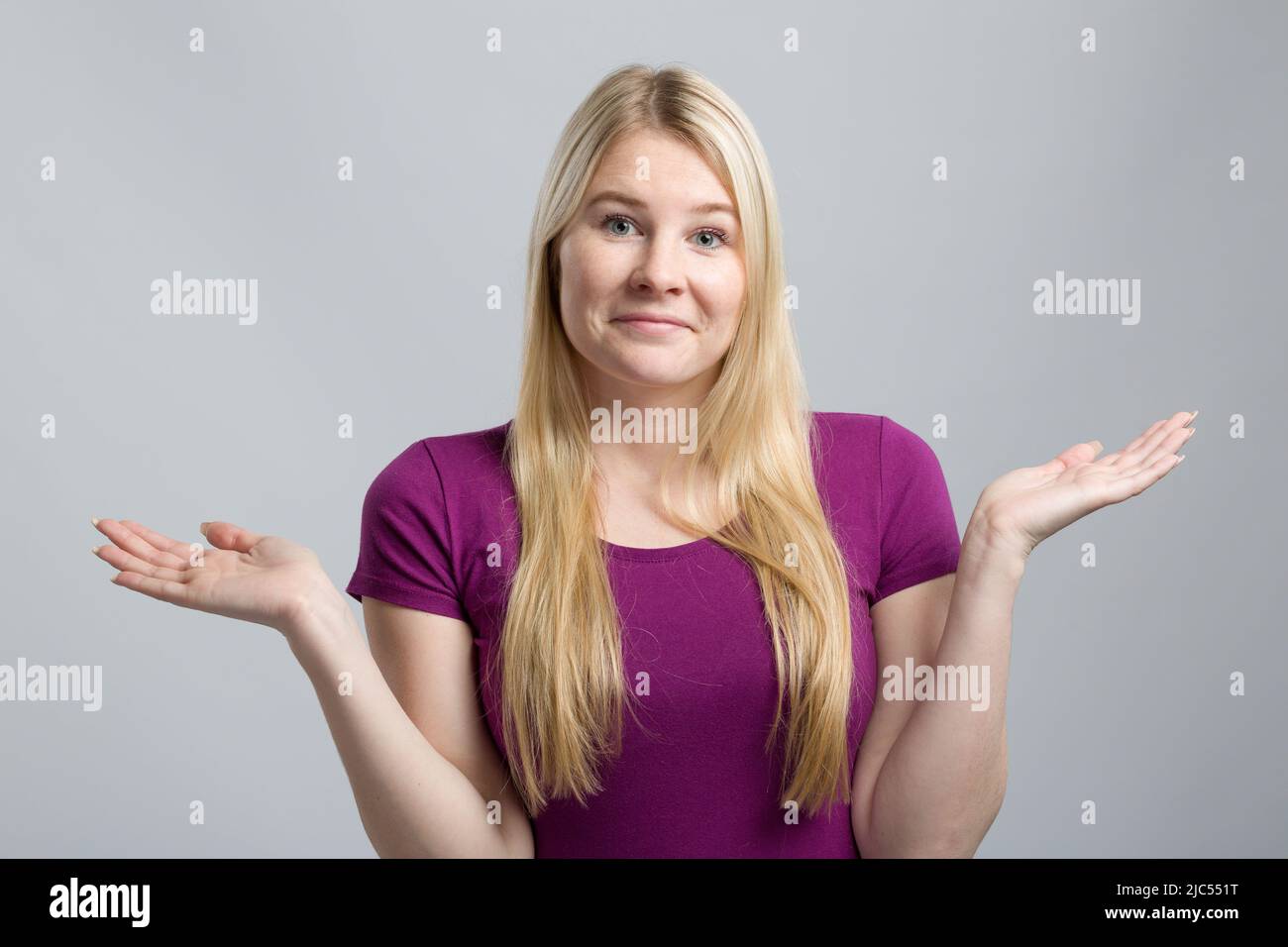 Know gesture hi-res stock photography and images - Alamy