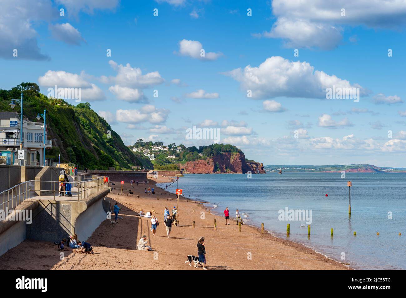 Teignmouth Seafront on a sunny day, Devon, England Stock Photo - Alamy