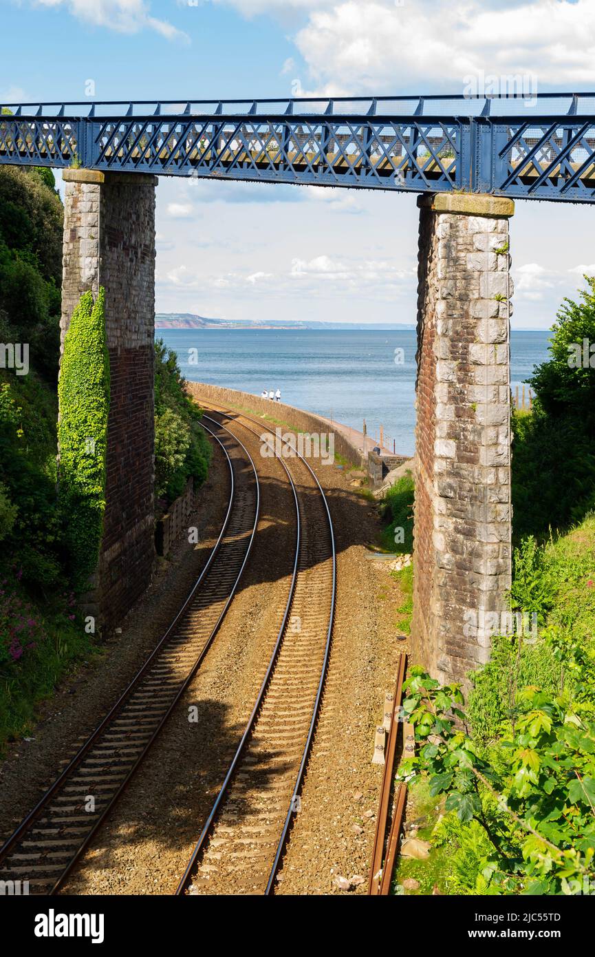 The Riviera Railway Line, Teignmouth, Devon, England Stock Photo - Alamy