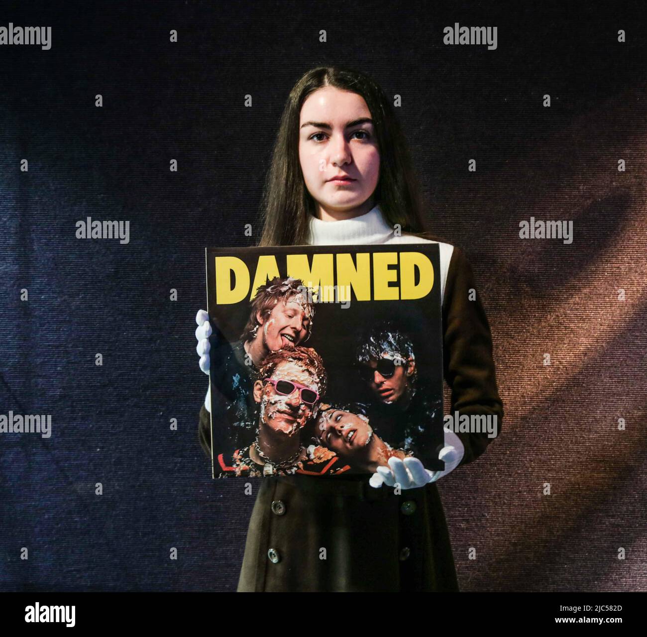 The damned autograph lp hi-res stock photography and images - Alamy