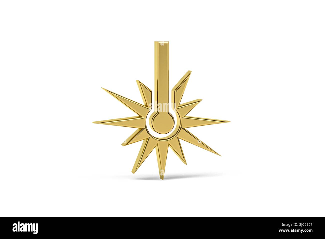 Golden 3d engraving icon isolated on white background - 3d render Stock ...