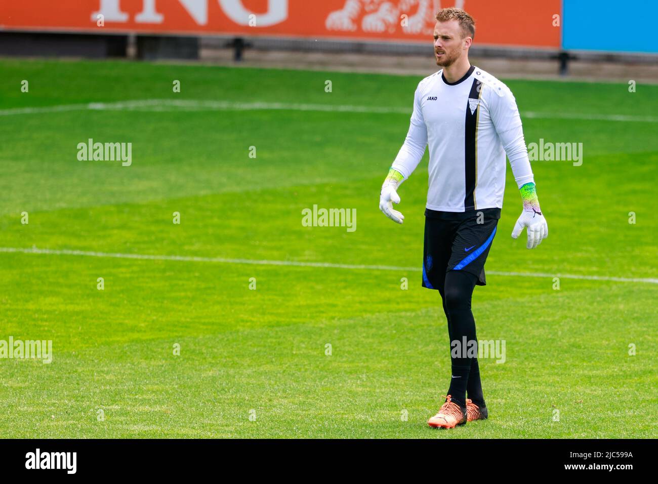 ZEIST, NETHERLANDS - JUNE 10: Mark Flekken of the Netherlands during a ...