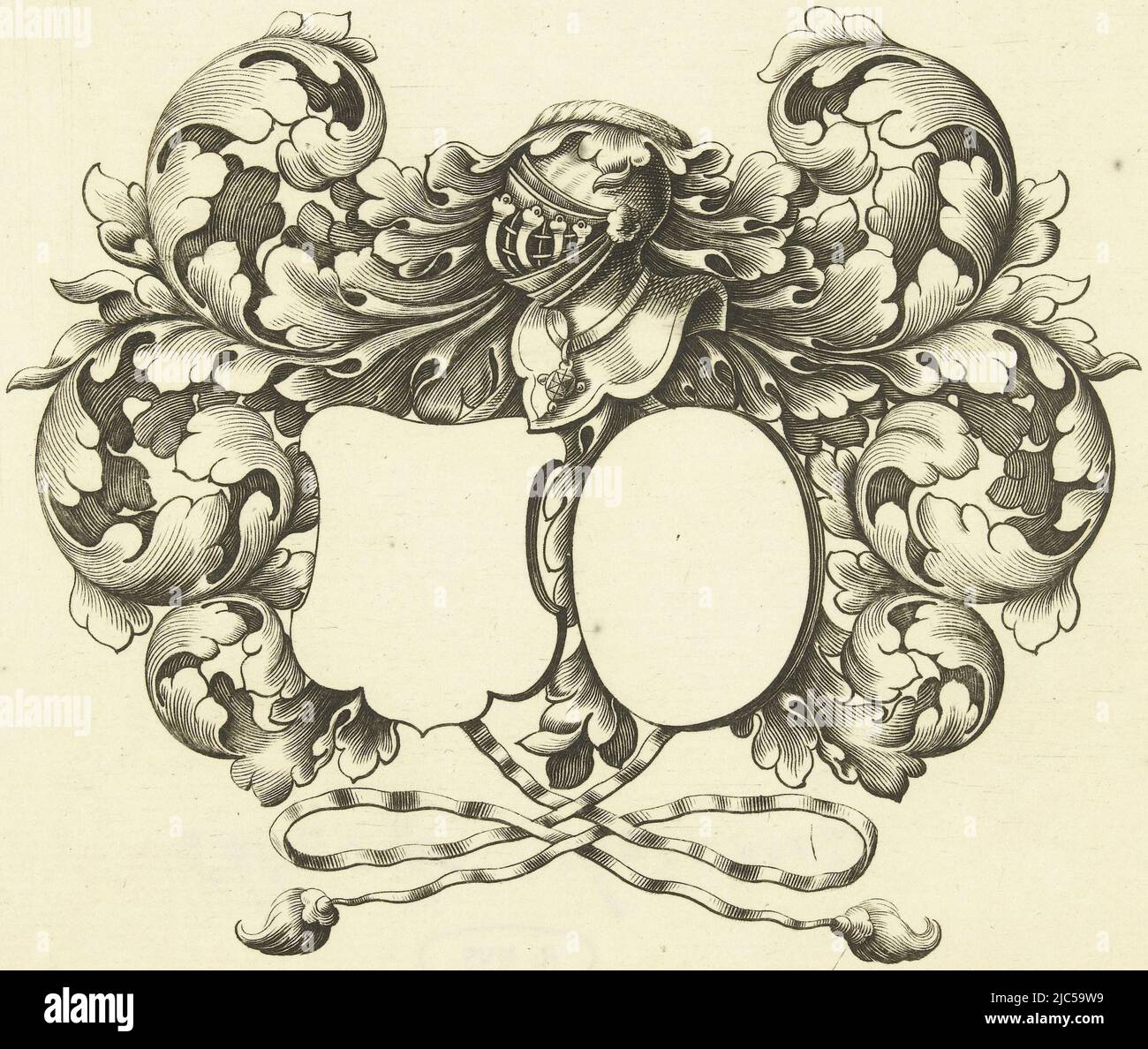 The coat of arms on the right is oval., Double Coat of Arms Coat of arms (series title), Michiel ...