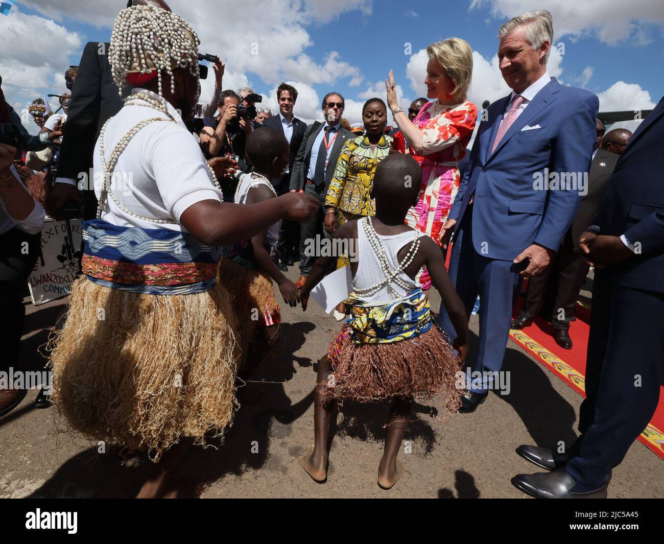 Lubumbashi, Congo. 10th June, 2022. King Philippe - Filip of Belgium ...
