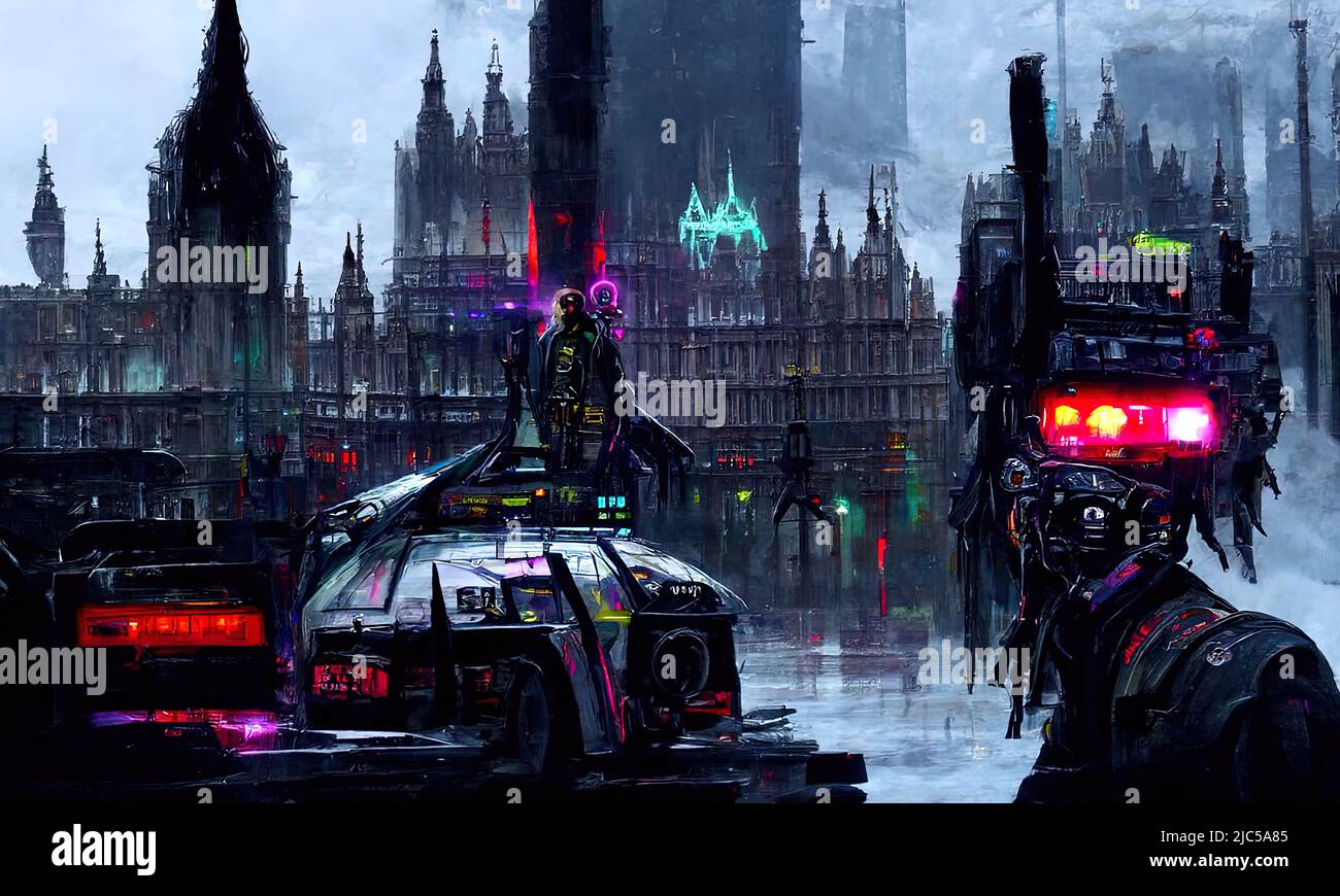 London cyberpunk hi-res stock photography and images - Alamy