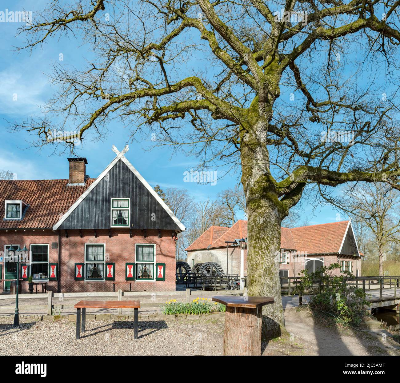 Waterwheel mill of Singraven *** Local Caption *** Netherlands,windmill ...