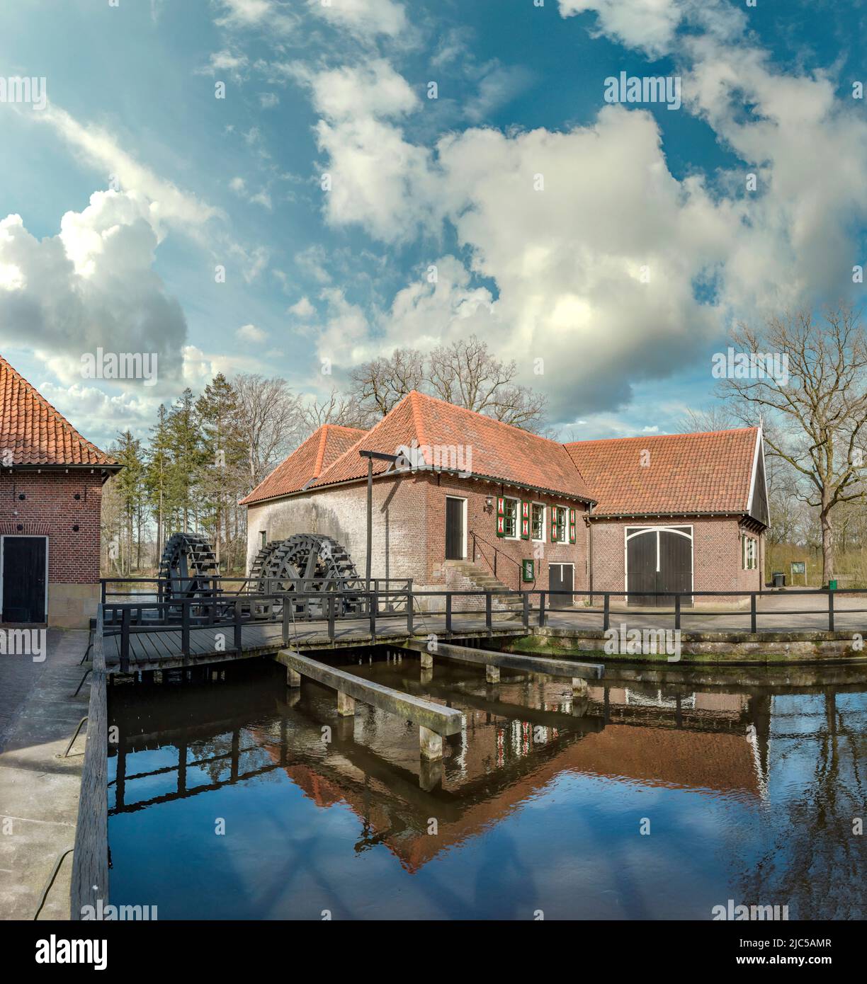 Waterwheel mill of Singraven *** Local Caption *** Netherlands,windmill ...