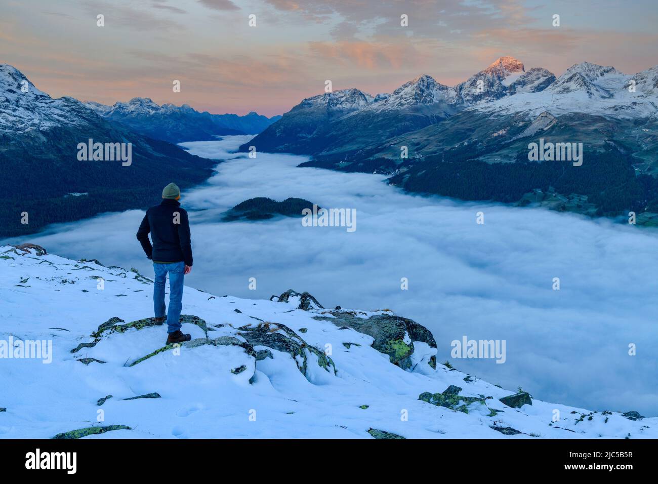 Switzerland, Swiss Alps, Graubuenden, Muottas Muragl *** Local Caption ...