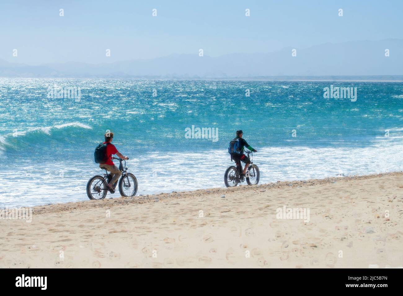 Mexico, Baja California Sur, El Sargento, Ventana Bay, beach *** Local ...