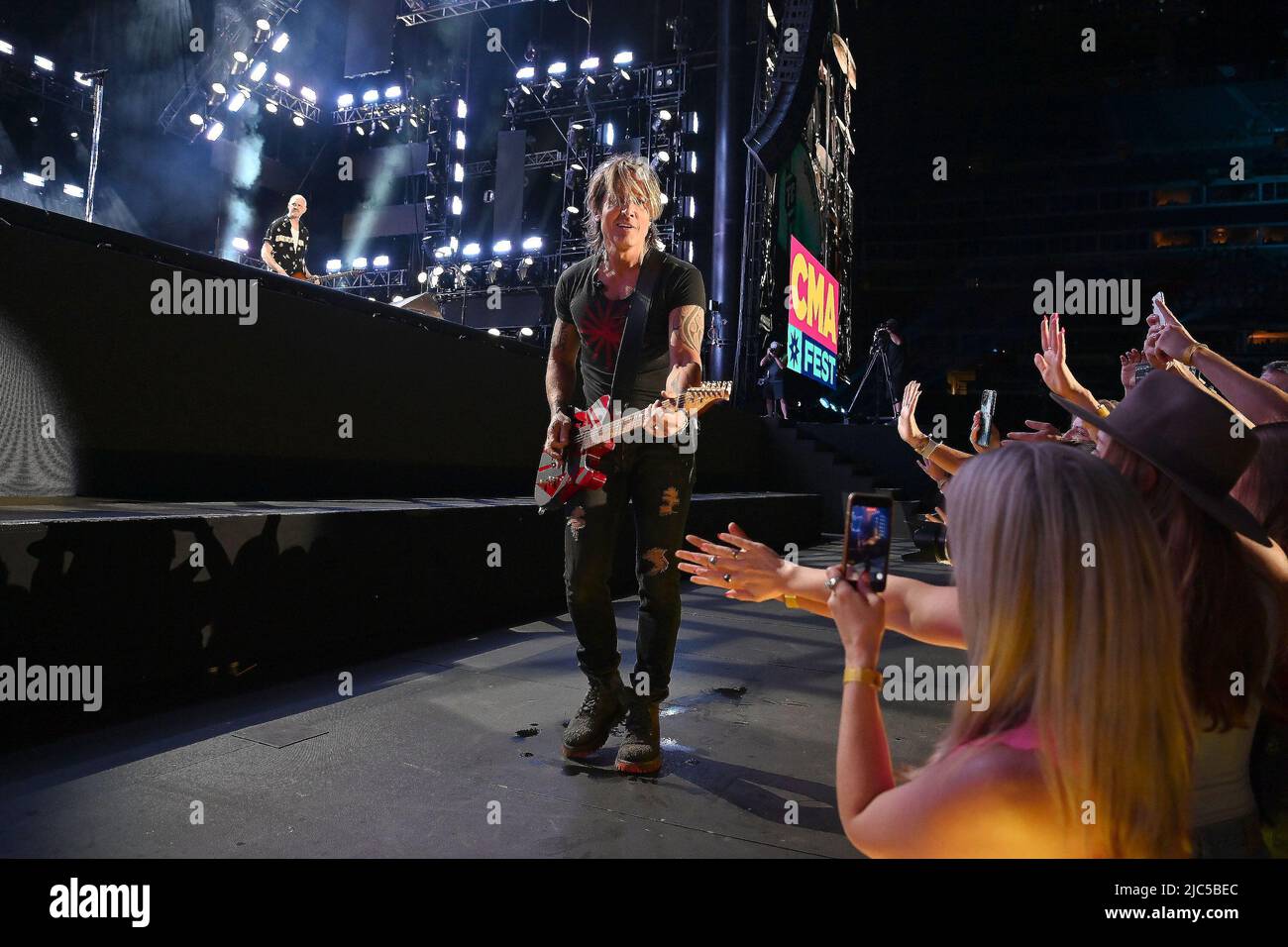 09 June 2022 - Nashville, Tennessee - Keith Urban. 2022 CMA Fest Nighty ...