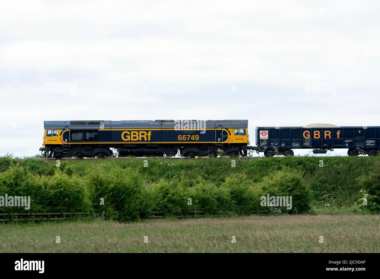 GBRf class 66 diesel locomotive No. 66749 "Christopher Hopcroft MBE ...