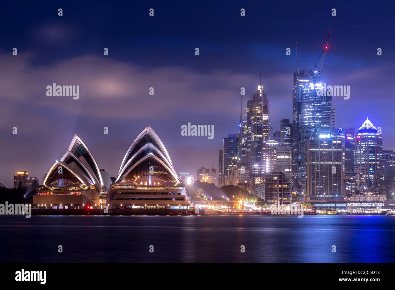Sydney Opera House - Night - Blue Hour Stock Photo - Alamy