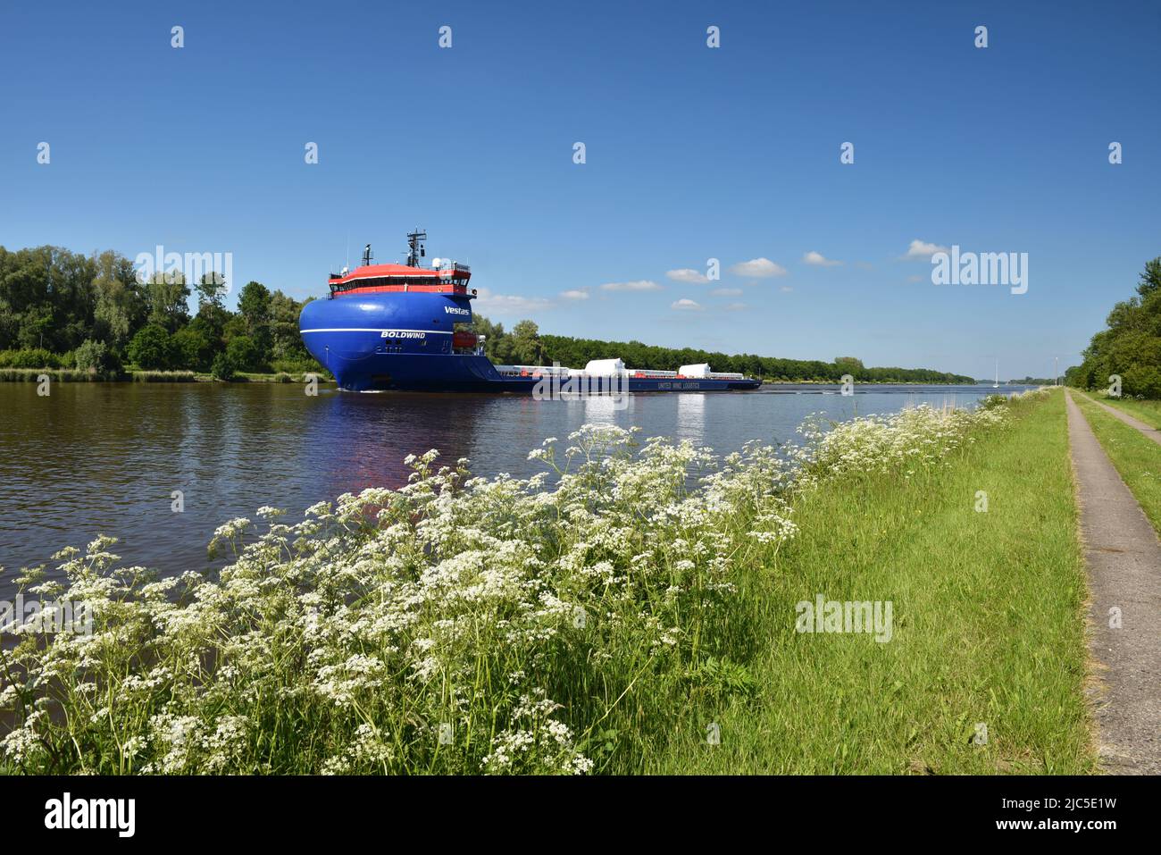 Ship Boldwind In The Kiel Canal Stock Photo - Alamy