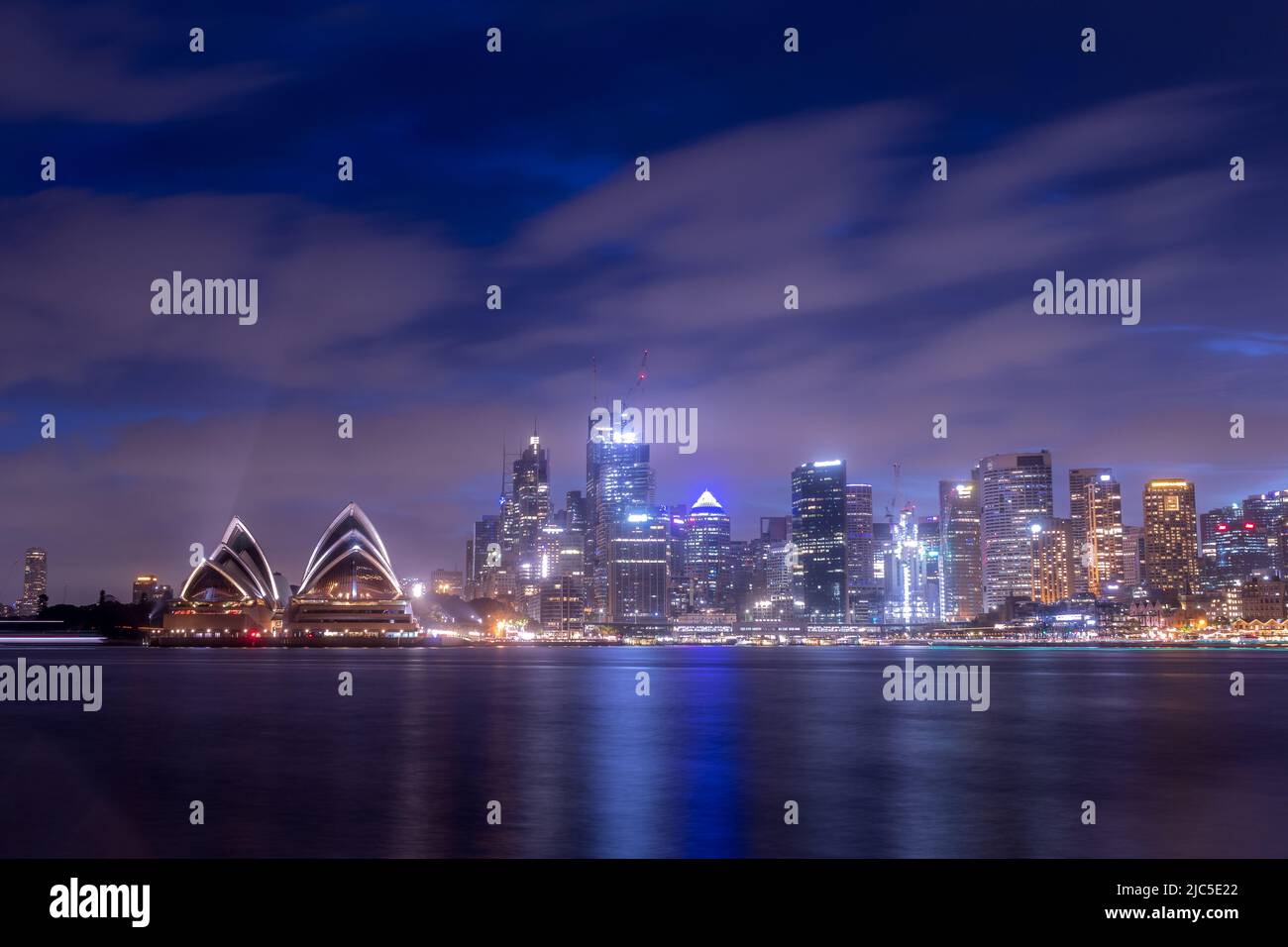 Sydney Opera House - Night - Blue Hour Stock Photo - Alamy