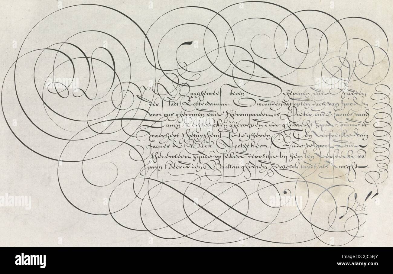 De burghemeesteren schepenen en raeden der stadt rotterdamme hi-res ...