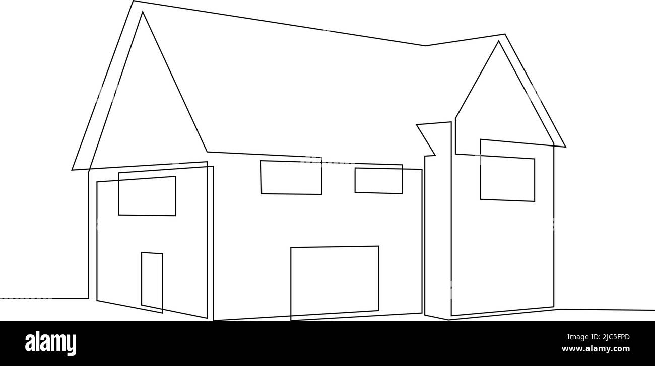 Country Line Art Drawings