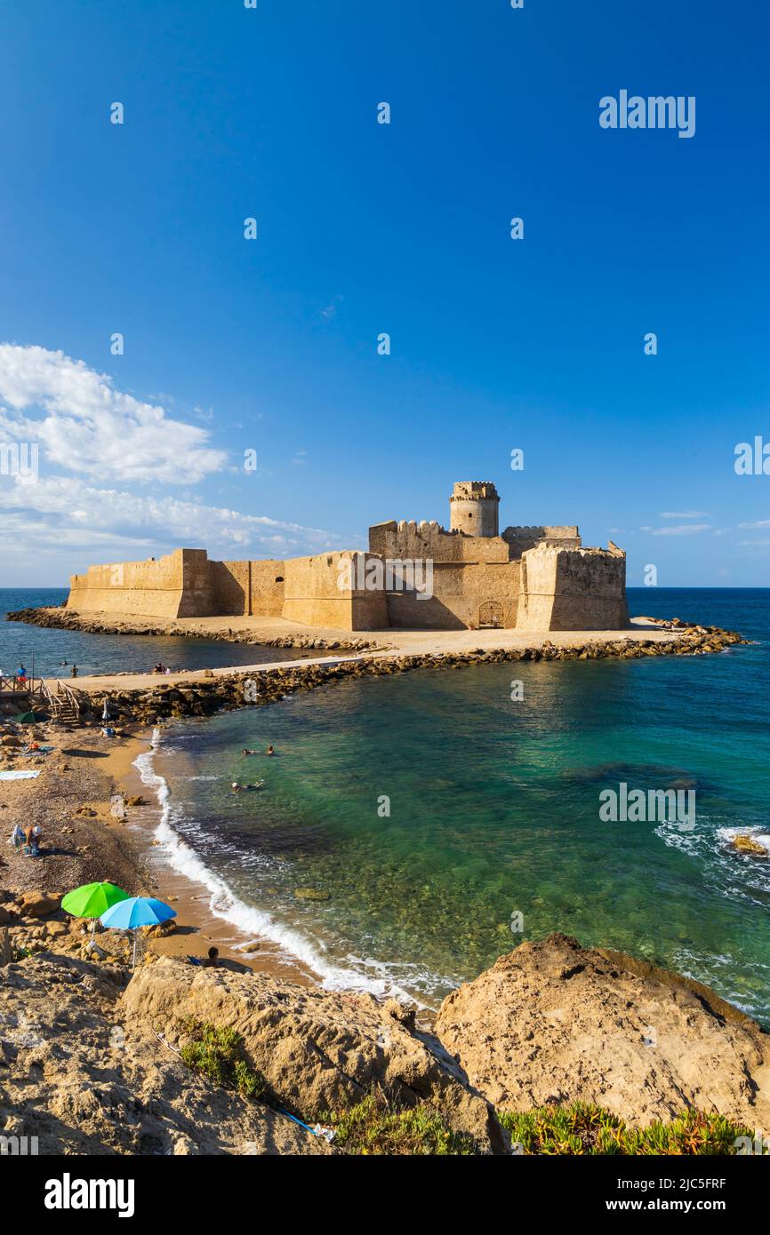 Castle in Isola di Capo Rizzuto, Province of Crotone, Calabria, Italy ...