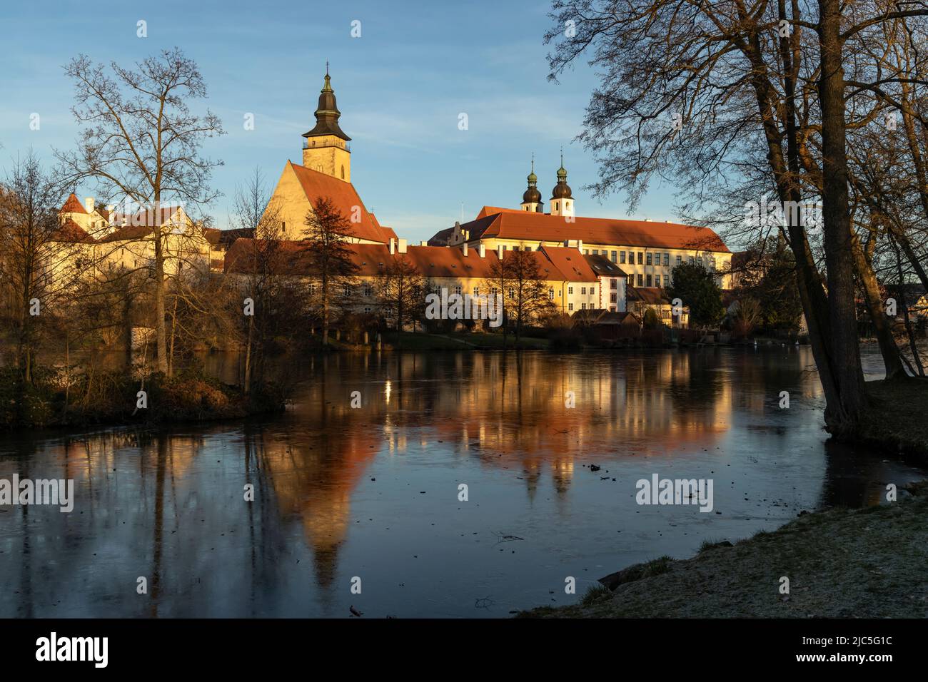 Telc, Unesco world heritage site, Southern Moravia, Czech Republic ...
