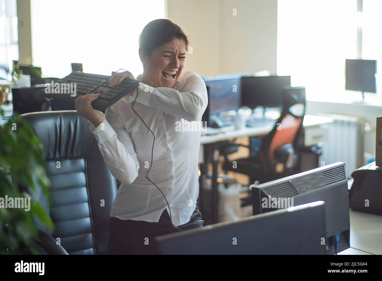 A woman freaks out and gets depressed from a mistake and breaks the ...