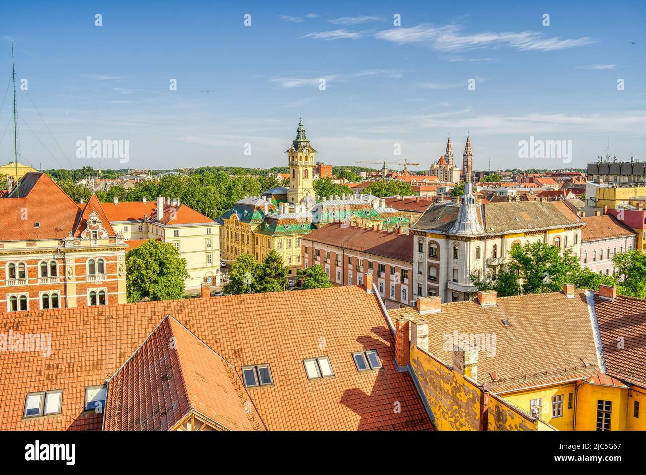 Szeged cityscape, Hungary Stock Photo - Alamy