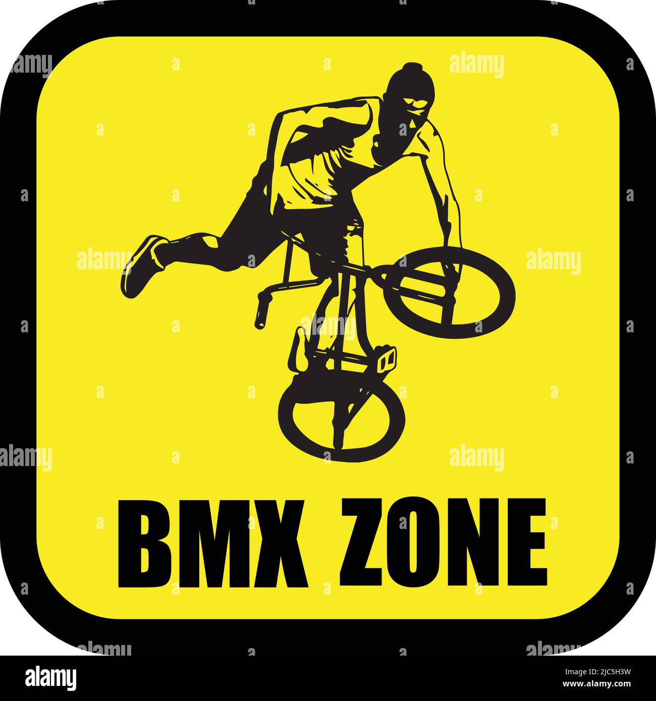 BMX zone traffic sign - vector artwork Stock Vector Image & Art - Alamy
