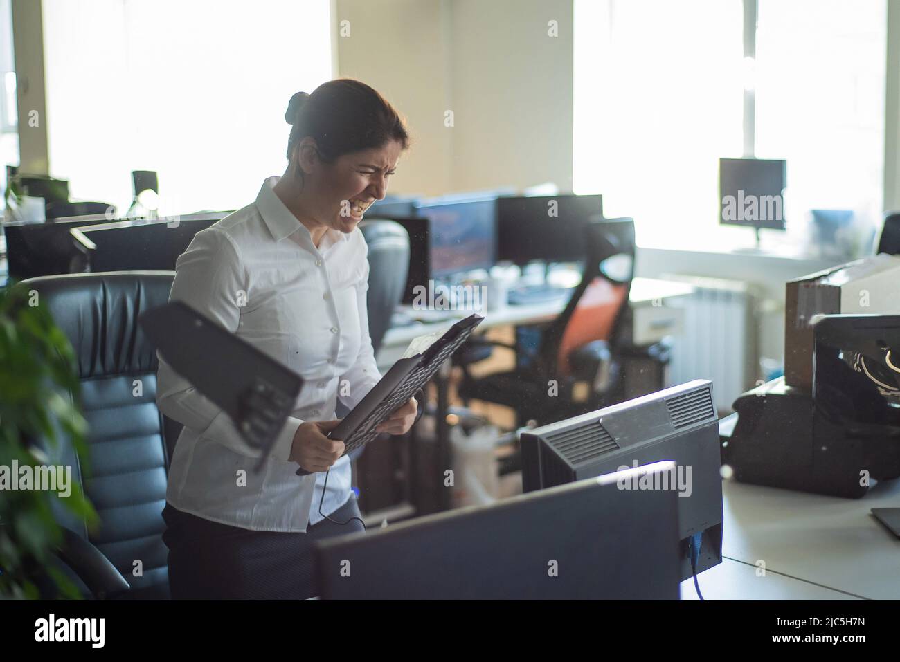 A woman freaks out and gets depressed from a mistake and breaks the ...