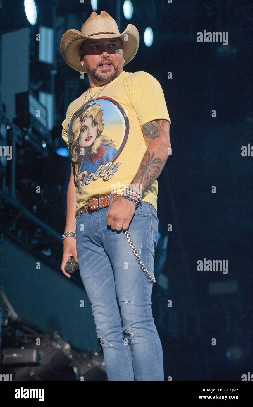 June 9 2022 Nashville Tennessee Usa Musician Jason Aldean