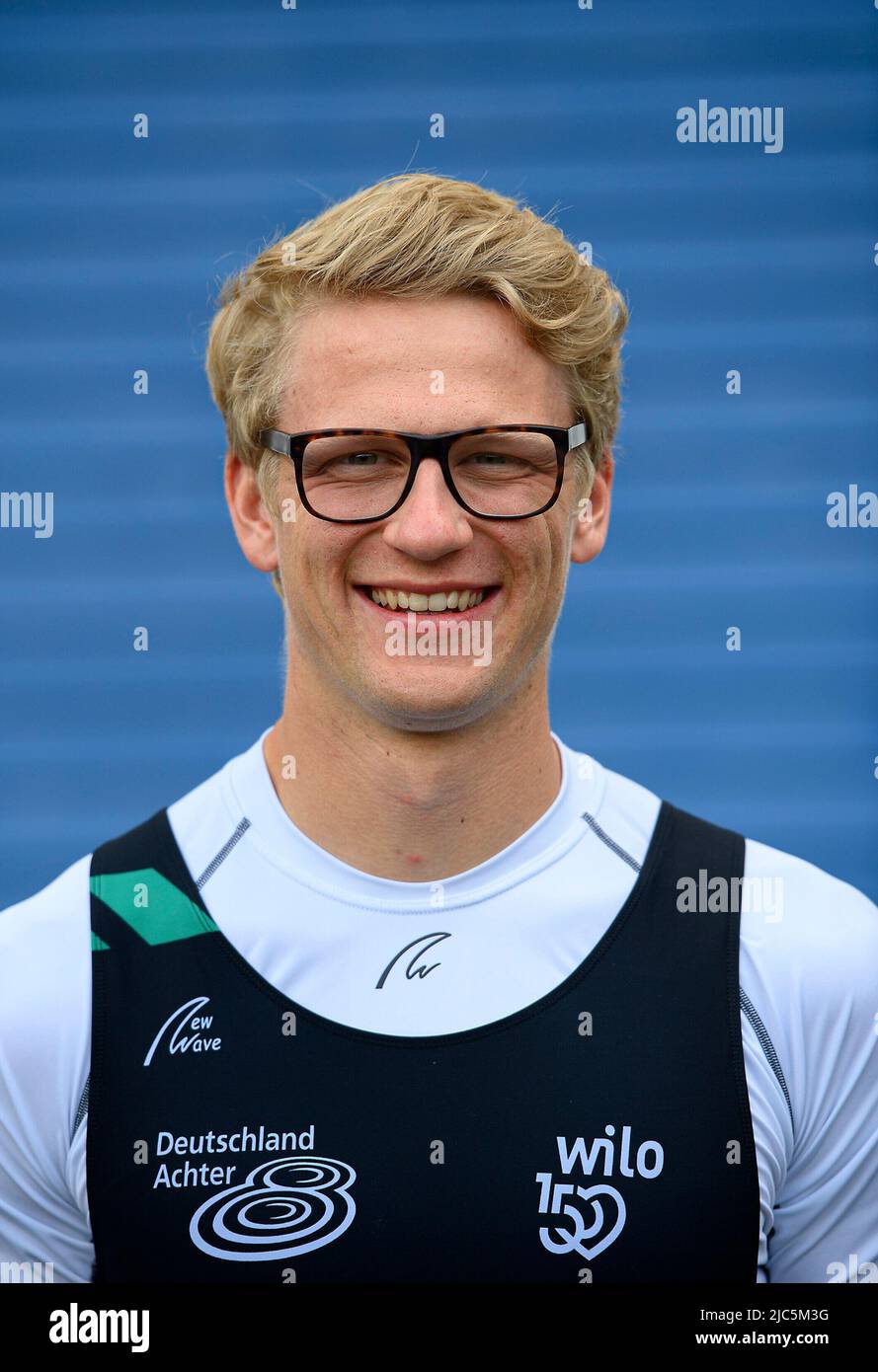 Malte GROSSMANN rowing, presentation Germany eighth, on June 9th, 2022 ...