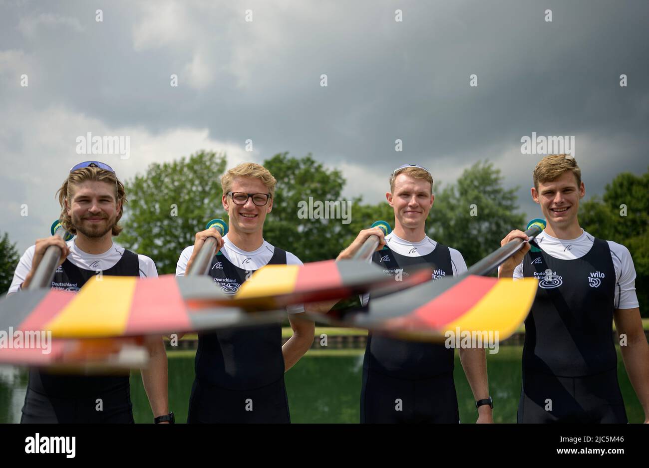 Coxless four left to right Theis HAGEMEISTER, Malte GROSSMANN, Max JOHN ...