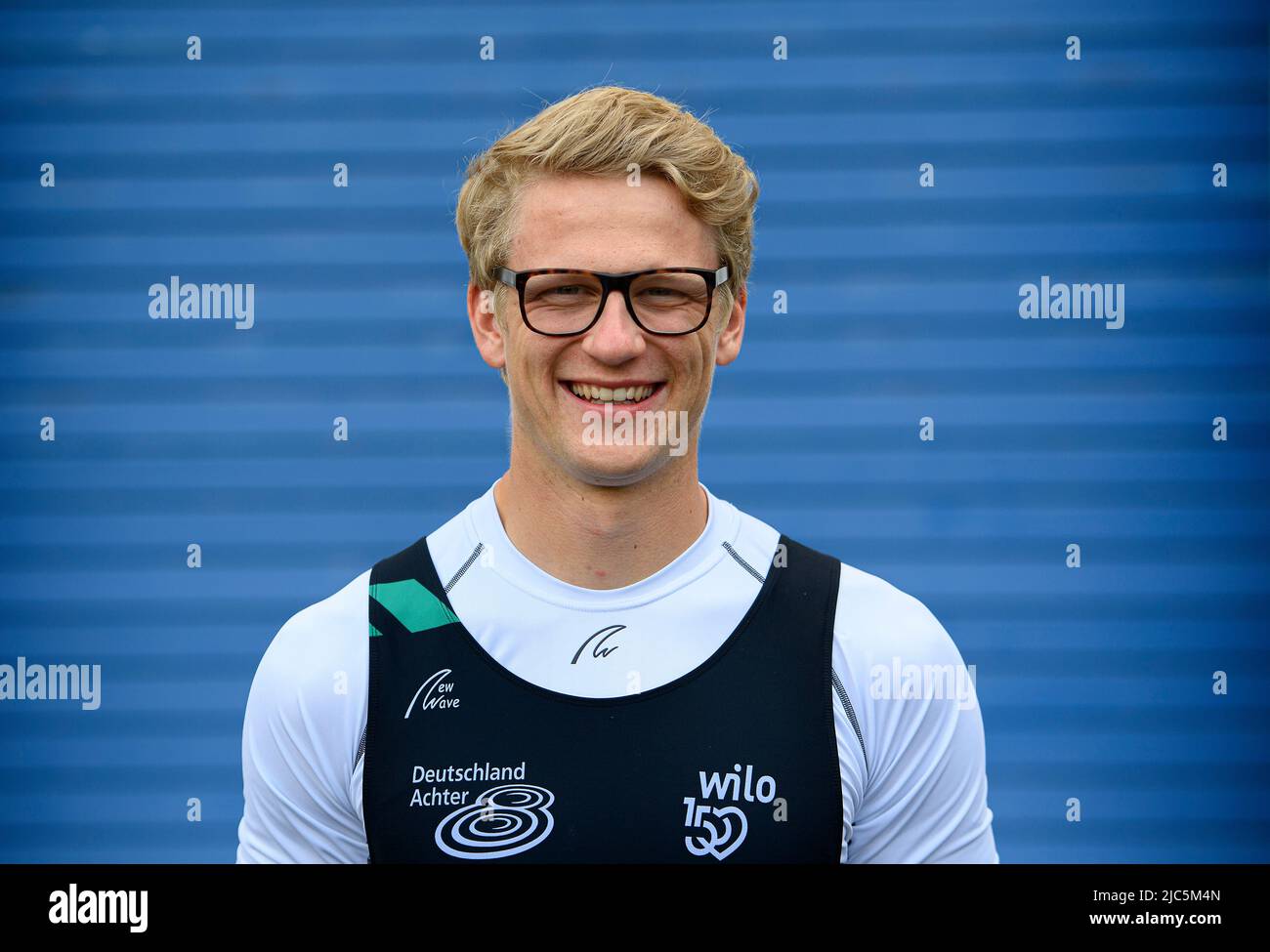 Malte GROSSMANN rowing, presentation Germany eighth, on June 9th, 2022 ...