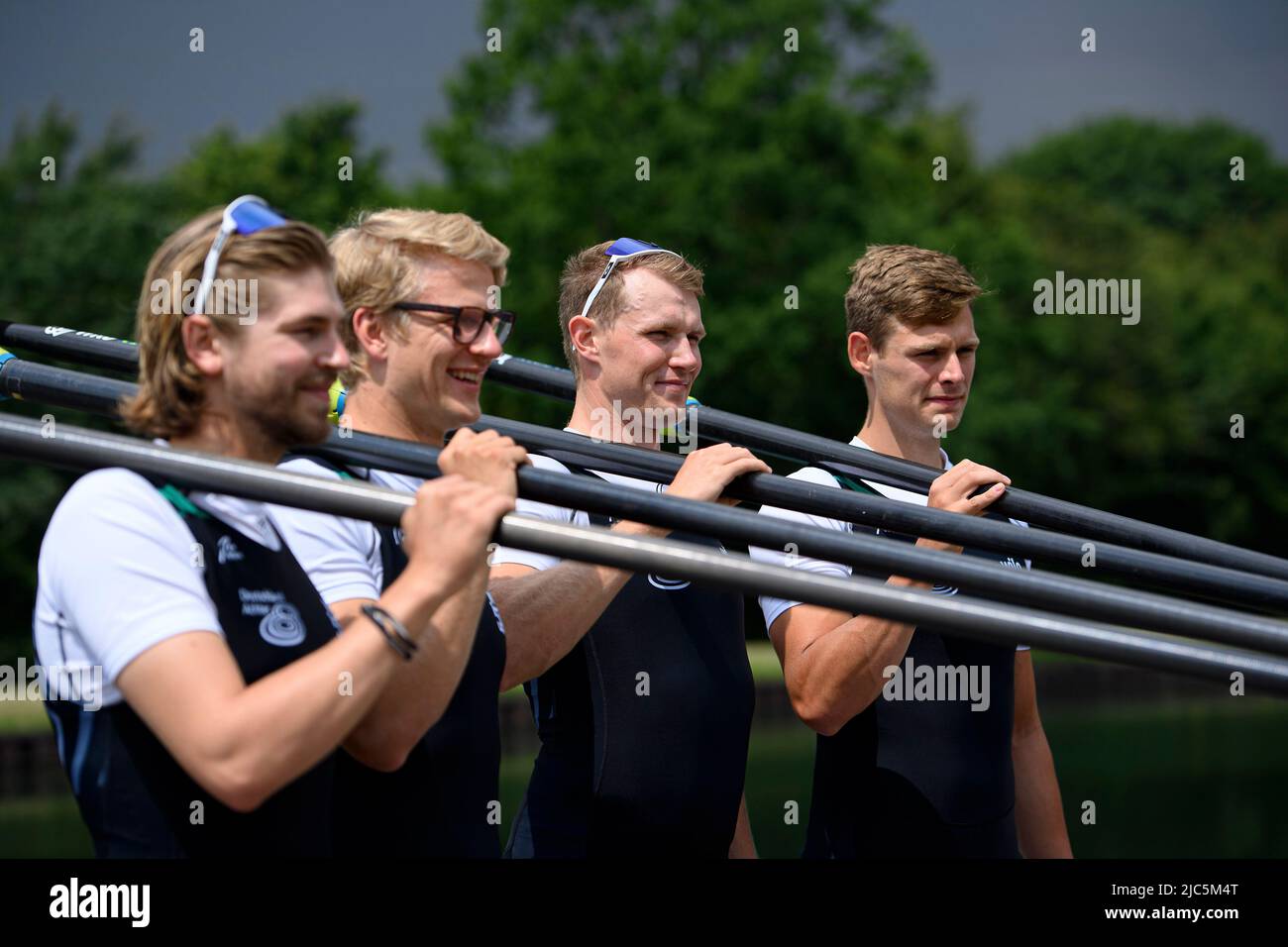 Coxless four left to right Theis HAGEMEISTER, Malte GROSSMANN, Max JOHN ...