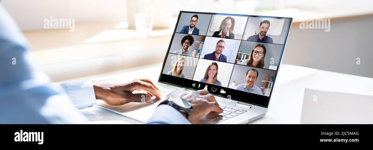 Videoconference video call hi-res stock photography and images - Alamy