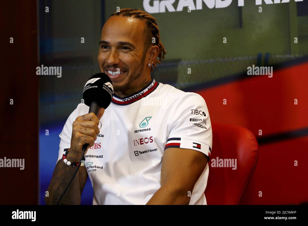 Baku, Azerbaijan. 10th June, 2022. Sir Lewis Hamilton, Mercedes-AMG ...