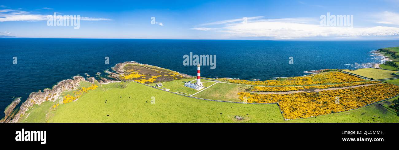 Tarbat Ness Lighthouse, Portmahomack, Highland, East Coast of Scotland ...