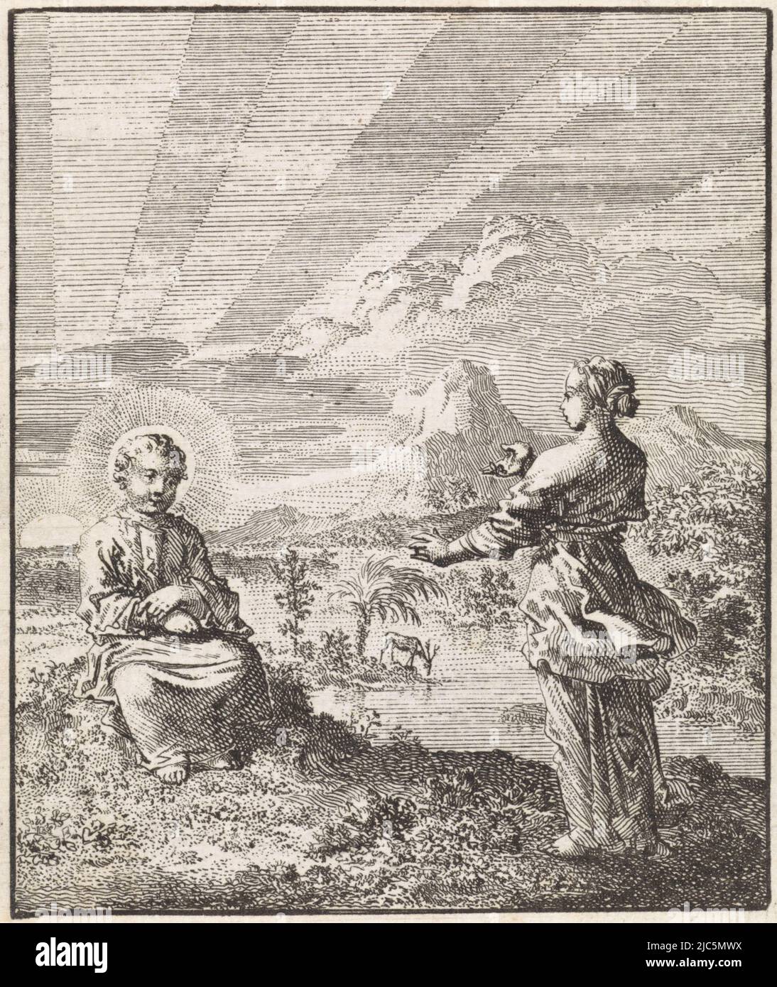 Christ and the personified soul behold the rising sun Jesus and the ...