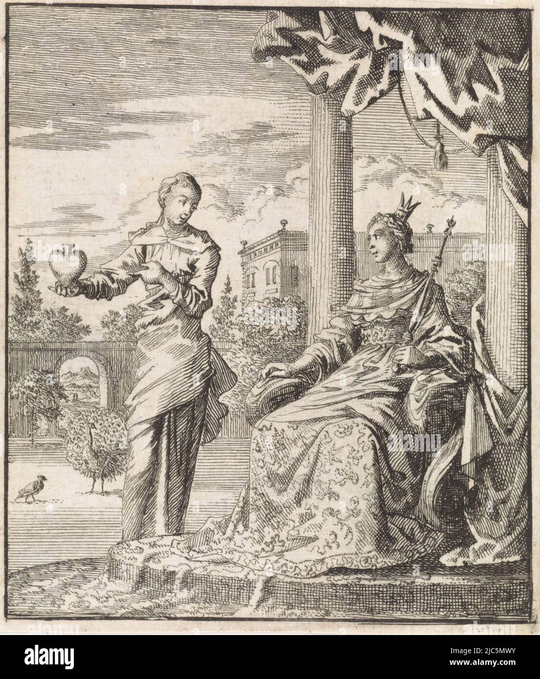 Personified soul shows the enthroned World its heart The Soul shows its ...