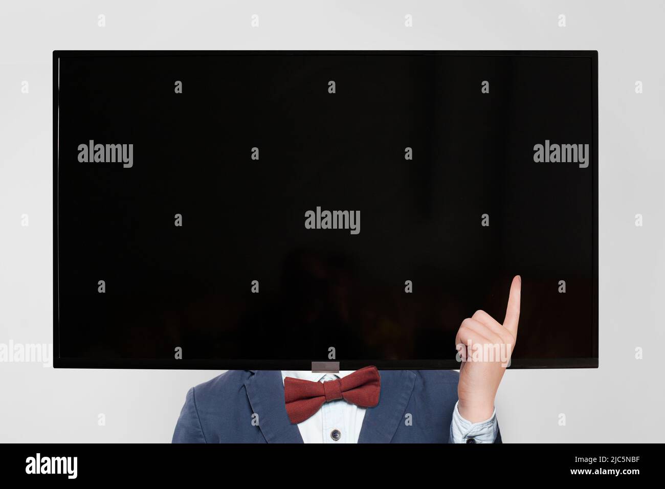 Child with display head pointing up Stock Photo - Alamy