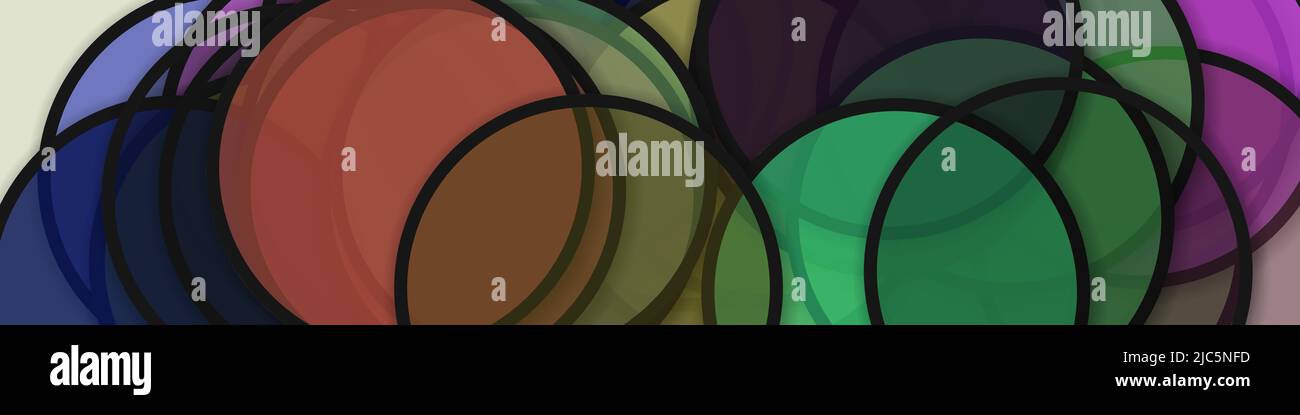 Circle shadows generative art background art illustration Stock Vector ...