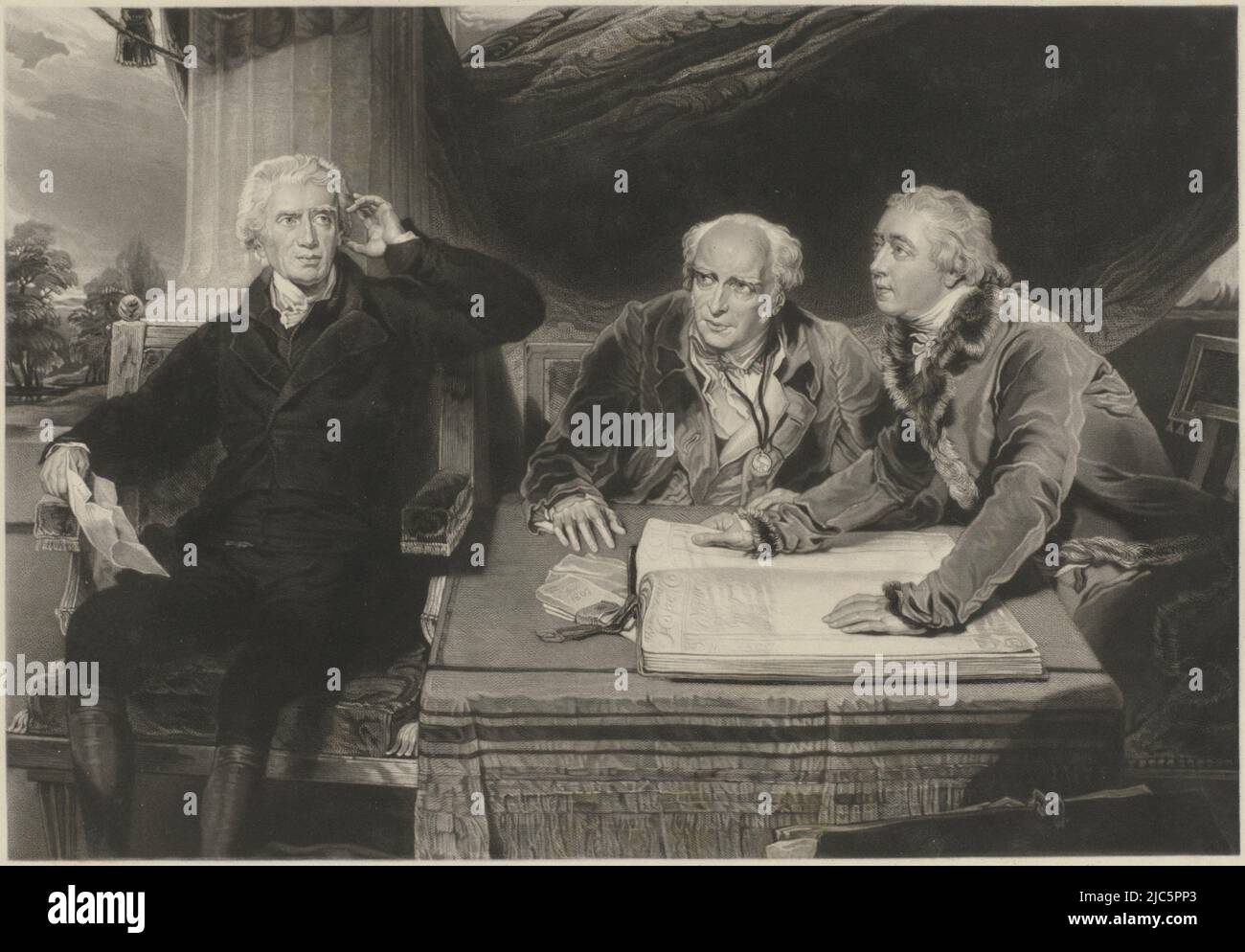 Portrait of Sir Francis Baring, with his Brother and his Son-in-Law ...